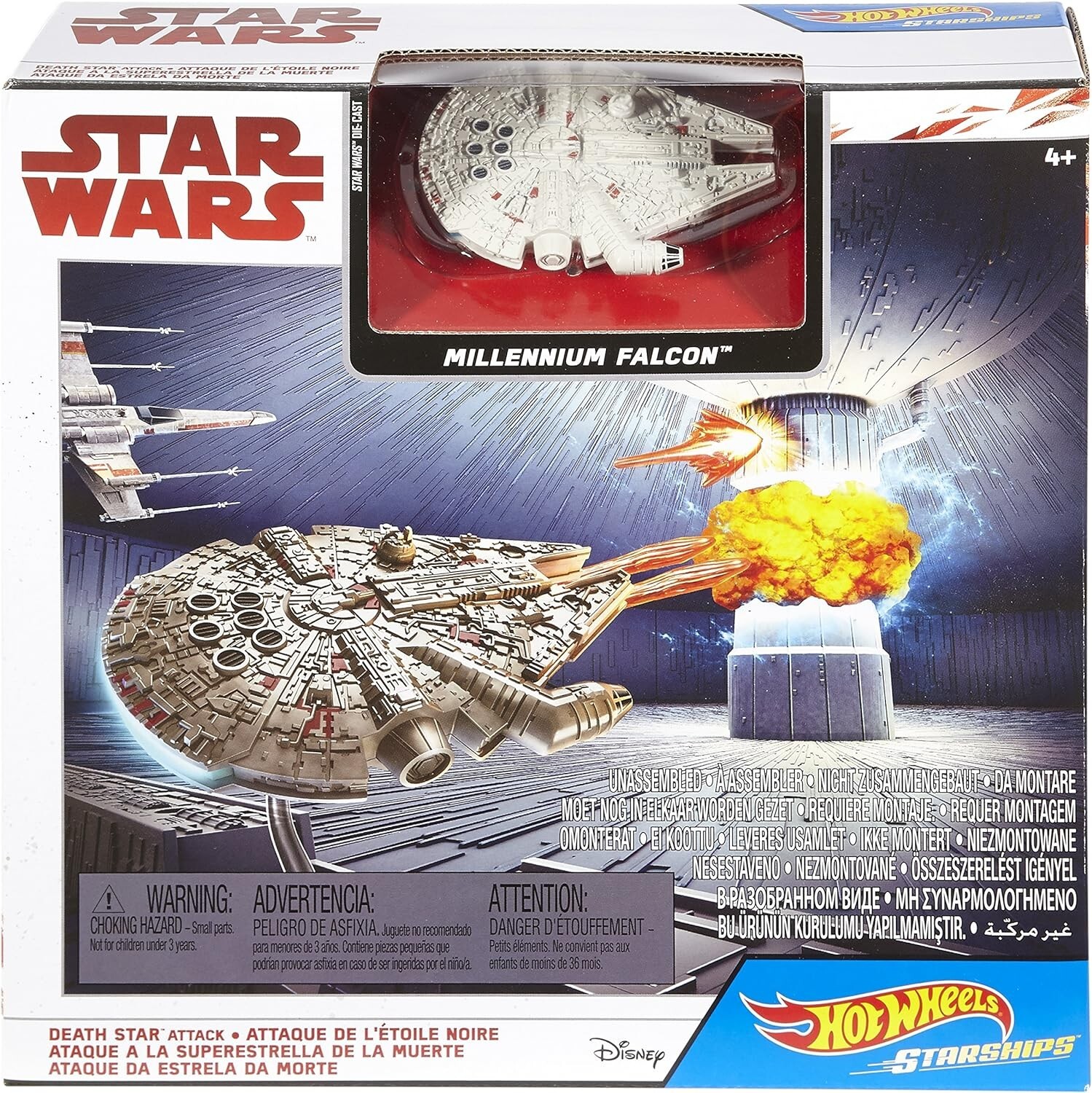 Star Wars Millennium " Death Star Attack " DIE-CAST FALCON | eBay