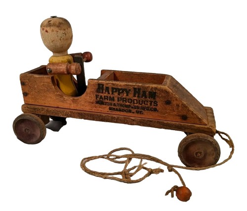 Vintage Antique 1920-30s Happy Ham Farm Products Pull Toy Advertisement ...
