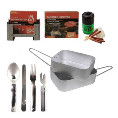 Survival Kochset Bushcrfat Angeln Camping Outdoor NATO Mestin ...