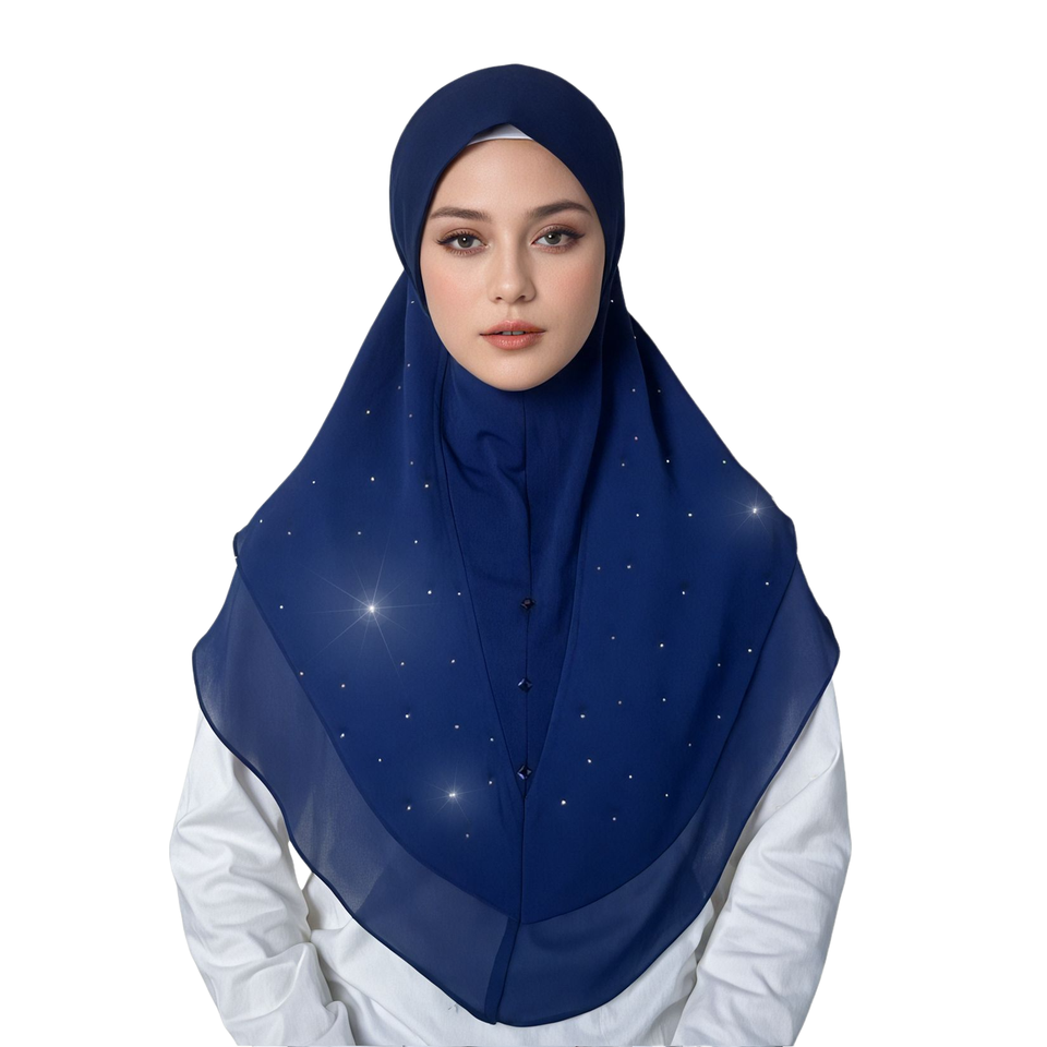 Instant Headscarf Women Hijab Muslim Turban Shawl Wrap Amira Scarf ...