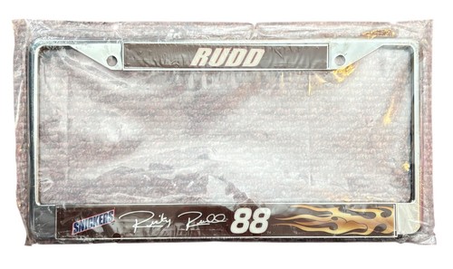 Ricky Rudd #88 Snickers Metal License Plate Frame Nascar Rare NIP | eBay