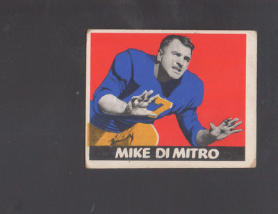 1948 Leaf Football Card #51 Mike Dimitro-UCLA Bruins Vg Ex Card | eBay