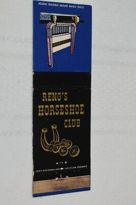 Reno's Horseshoe Club Casino Nevada 20 Strike Matchbook Cover | eBay