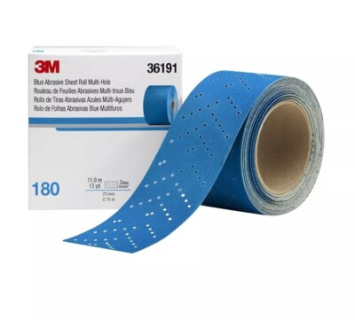 3M 36191 321U Series Multi-Hole 180 Grit 2-3/4 in. x 13 yd Abrasive ...