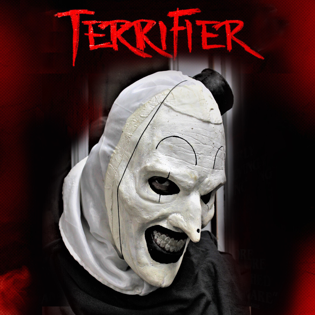 TERRIFIER ART the CLOWN Halloween Latex MASK gothic horror COSPLAY Prop ...