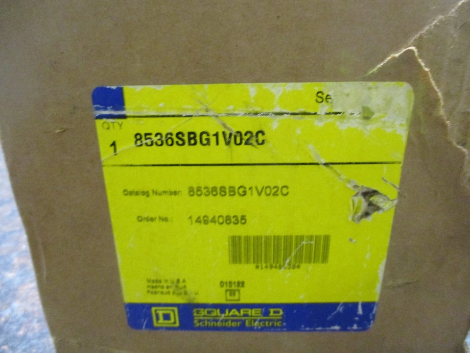 Square D Square D 8536SBG1V02C 120V Coil Starter 120V Motor Starter 2 ...