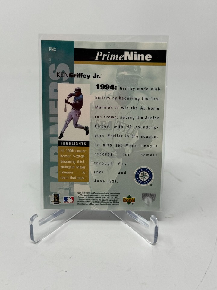 1998 Upper Deck Baseball Ken Griffey Jr. Prime Nine Foil Card #PN3 | eBay