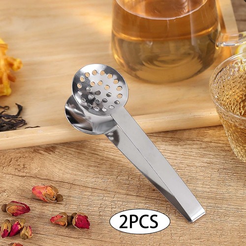 2x Teabag Squeezer Teabag Spoon Stainless Steel Press Easy to Clean Tea ...