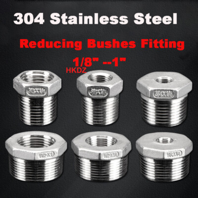 304 Stainless Steel Thread Reducing Bushes Fitting Female To Male ...