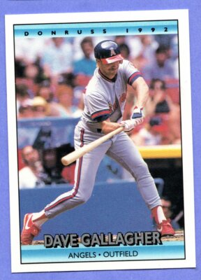 1992 Donruss #377 Dave Gallagher Angels | eBay