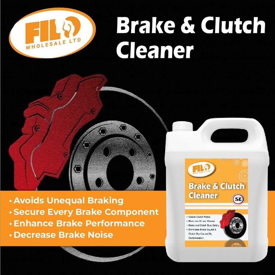 Brake and Clutch Cleaner 5 Litre Degreaser for Parts, Removes Oil, Dust ...