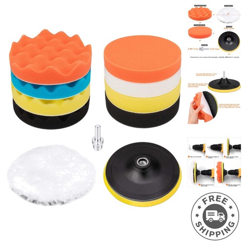 Efficient 6 Inch Buffing and Polishing Pad Set with Adapter for Optimal ...
