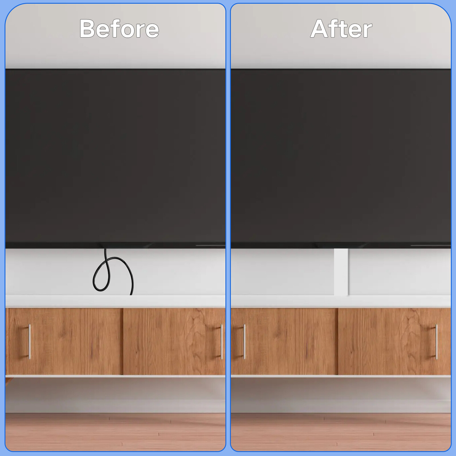 Cord Cover Raceway Kit Plastic Cable Cover Wall Channel Cable ...