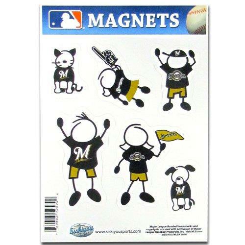 Milwaukee Brewers Family Magnet Set (NEW) MLB Auto Car Stickers Emblems ...