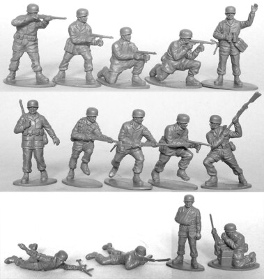 Airfix WWII German Paratroops - 29 figures - 1990s production mint ...
