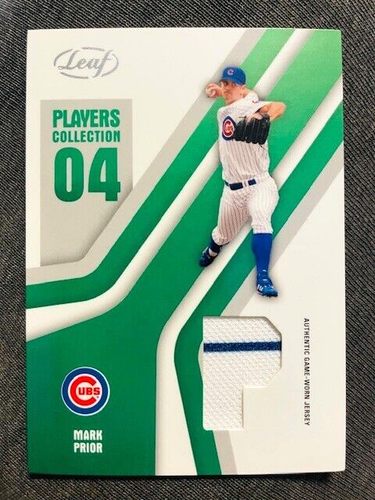 2004 Leaf Players Collection Mark Prior Game Used Worn Jersey Relic ...