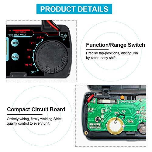 ALLOSUN Pocket Size Compact Digital Multimeter Auto Range Multi ...