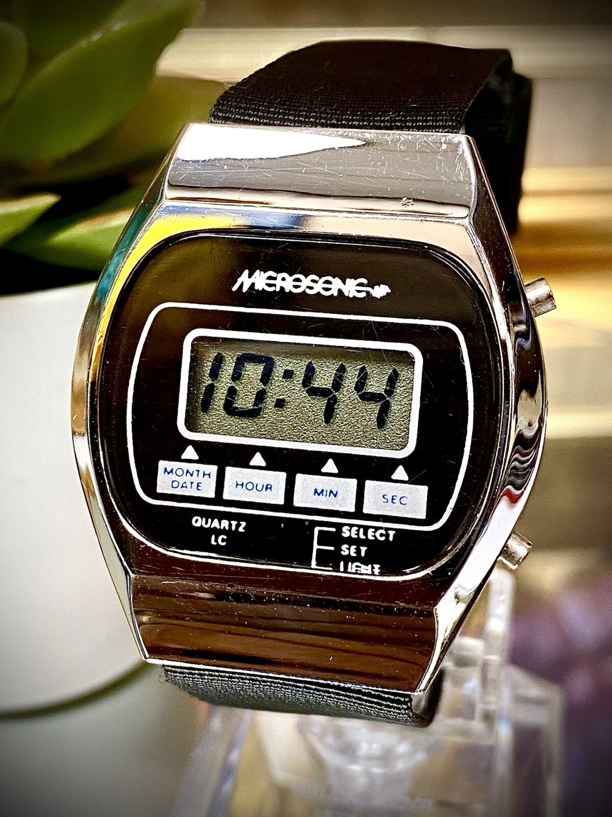Vintage 1980’s MICROSONIC Digital Wrist Watch NEW Bat… - Gem