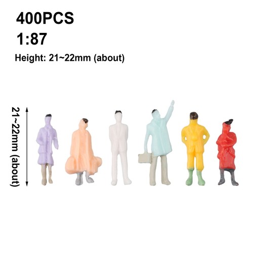 Intricate Design HO Scale Painted Figures Model People Passenger ...