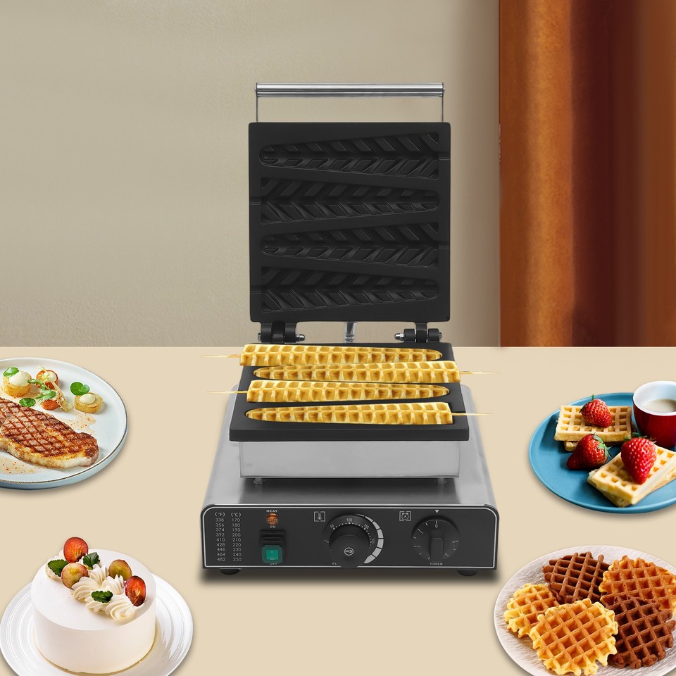 Electronic Commercial Electric Lolly Waffle Stick Baker Machine Waffle ...