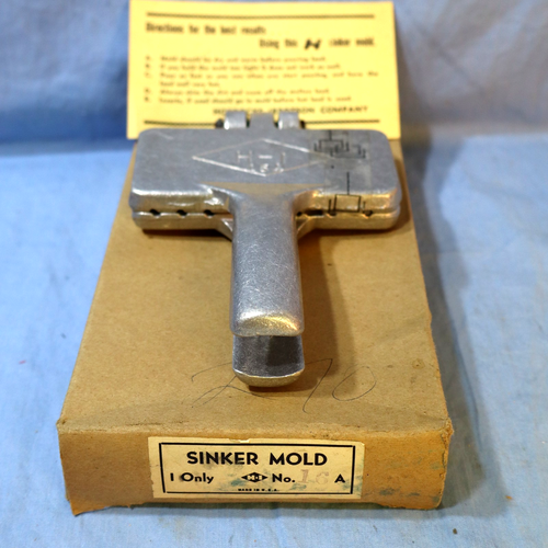 Vintage H-I 16A Horrocks Ibbotson Lead Sinker Mold | eBay
