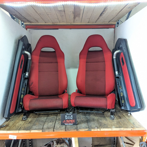 Toyota MR2 MK3 Roadster/Spyder/MR-S 99-06 Facelift Red Cloth Seat Pair ...