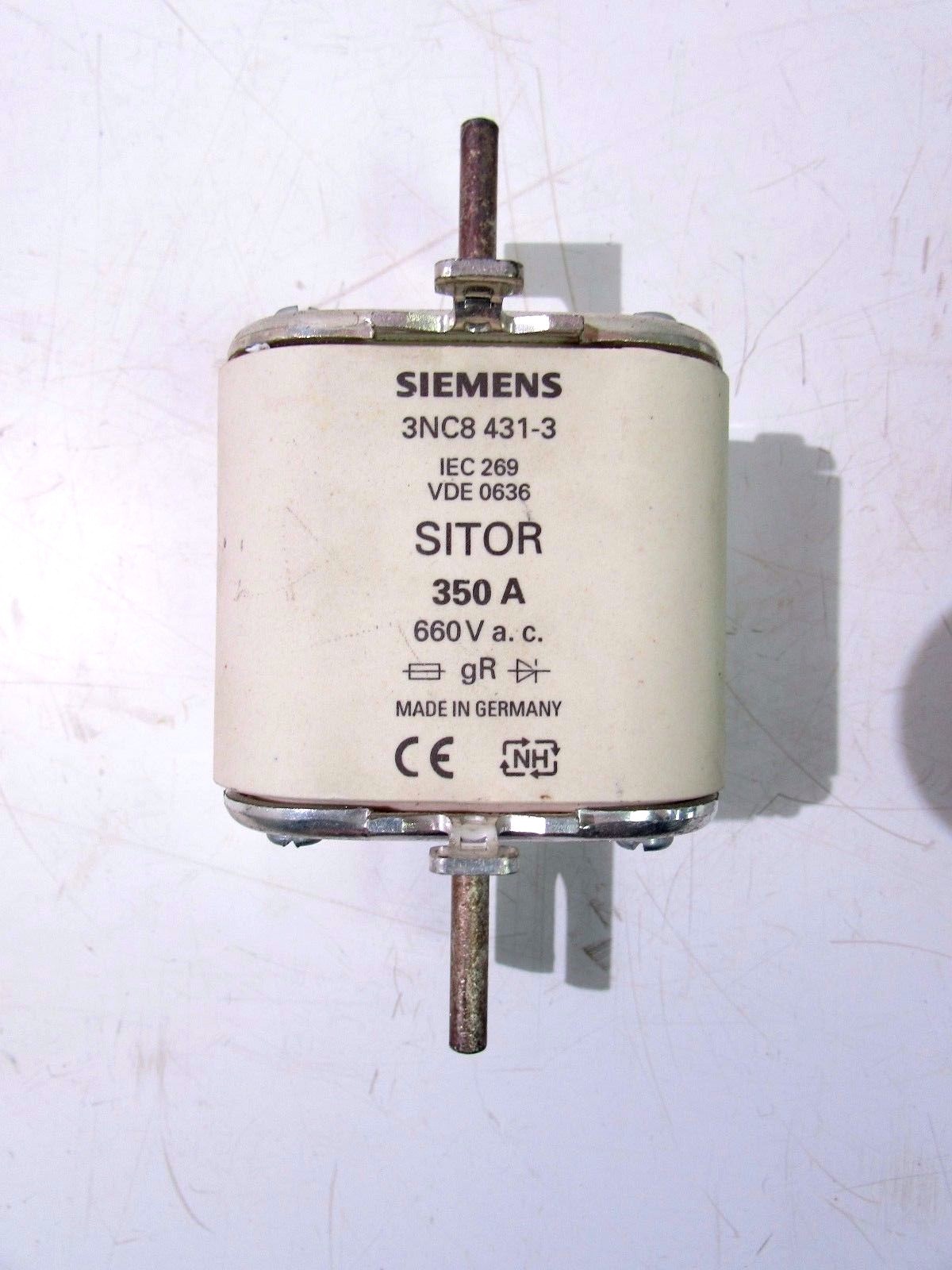 SIEMENS 3NC8 431-3 SITOR FUSE 350A 660VAC **XLNT** | eBay
