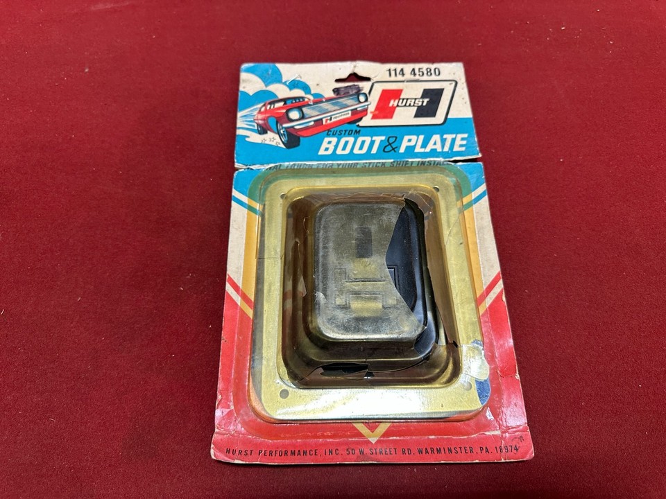 NOS HURST SHIFTER BOOT / PLATE 1144580 3 / 4 SPEED MANUAL TRANSMISSION ...