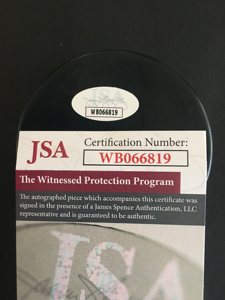 JOHN HARRINGTON AUTOGRAPHED "MIRACLE ON ICE PUCK" J.S.A. AUTHENTICATED ...