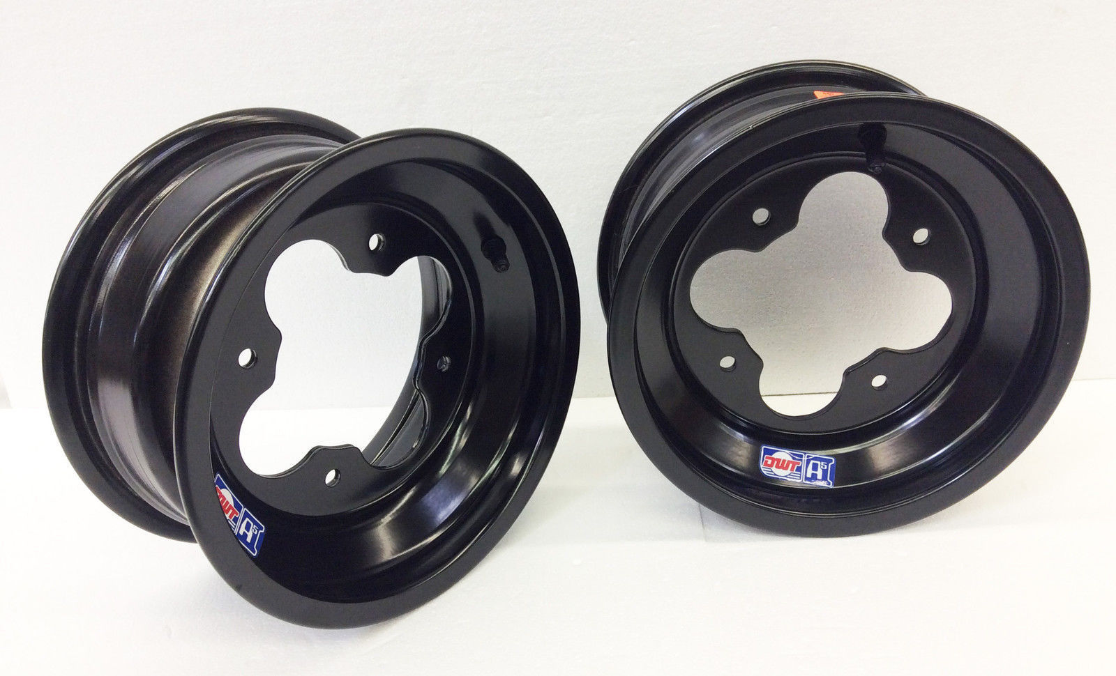 DWT A5 BLACK 10" FRONT REAR WHEELS RIMS 10X5 3+2 4x110 4/110 Polaris ...