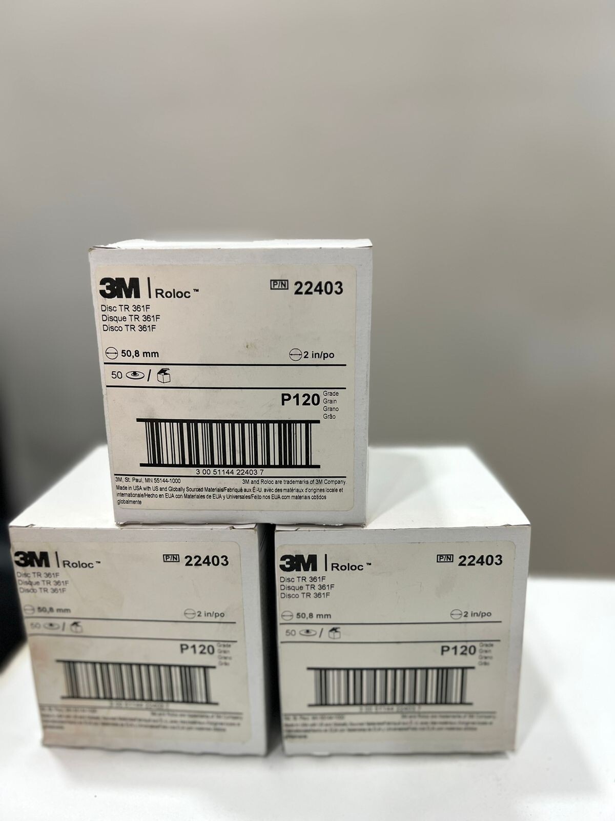 3M Roloc 361F Roloc TR Quick Change Disc 22403, 2 in, Aluminum Oxide ...