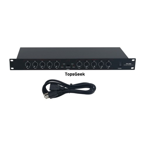 GAX-206 Stereo Mono Audio Distributor Stage Performance Audio Splitter ...