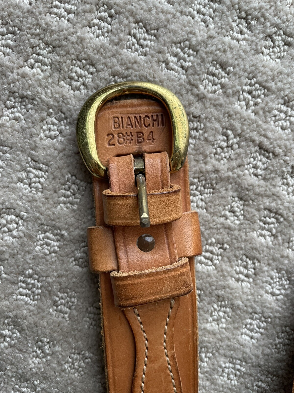 Bianchi B4 Ranger Belt Plain Tan, 28", Brass | eBay