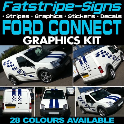 to fit FORD TRANSIT CONNECT GRAPHICS STICKERS STRIPES VAN M SPORT ST ...