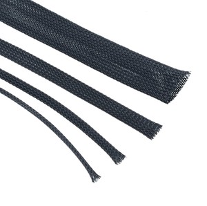 Black Braided Cable Sleeving - Expandable, Wire Harness, Marine, Auto ...