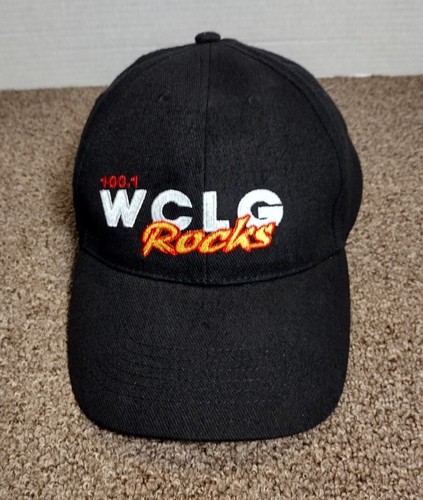 WCLG Rocks 100.1 Hat Cap Black Adjustable Buckle | eBay