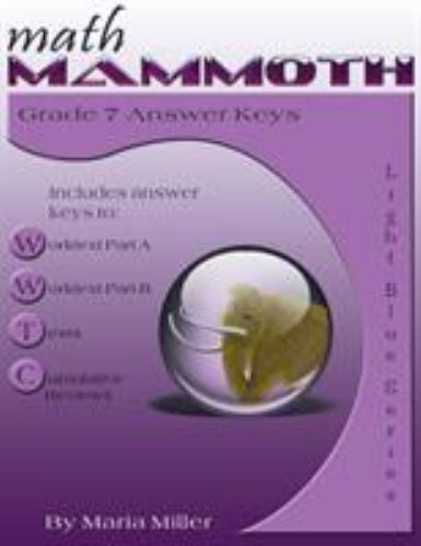 Math Mammoth Grade 7 Answer Keys by Miller, Maria 9781942715276| eBay