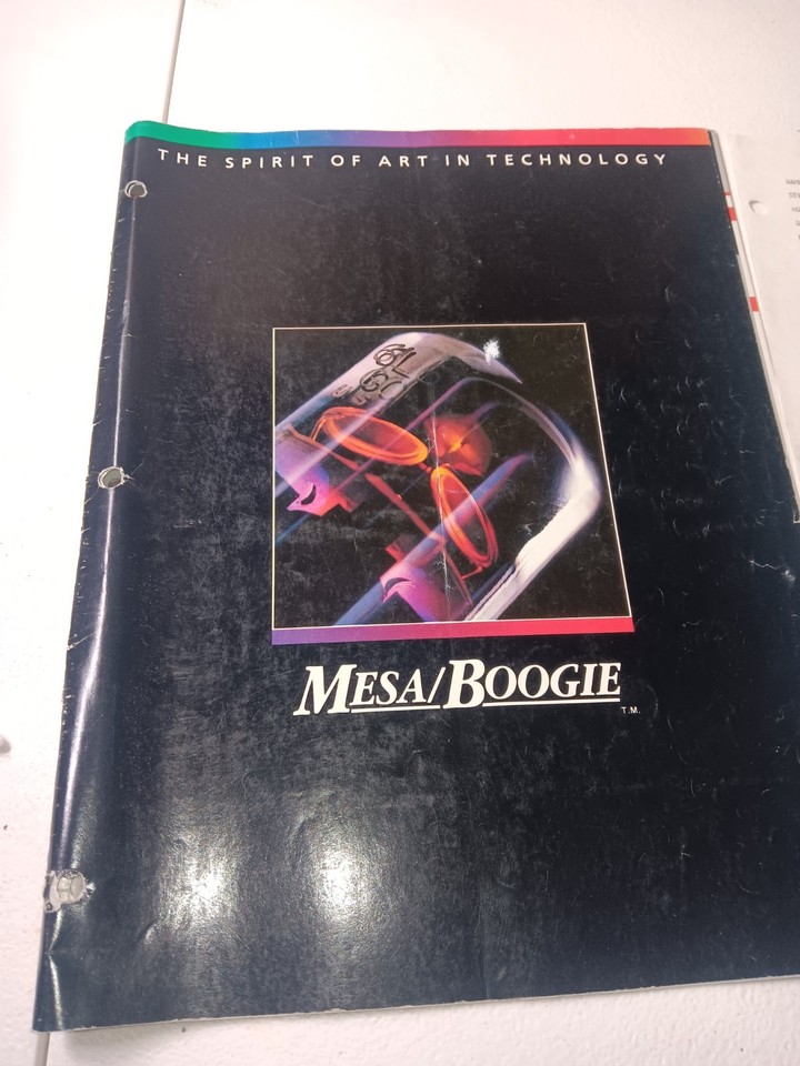 Mesa Boogie Catalog & Order Form 1984 Vintage Guitar Paper Sheets | eBay
