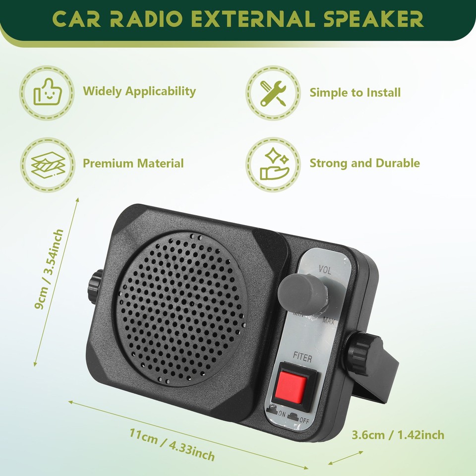 -650 External Speaker ts650 For Ham Radio CB Transceiver Car9639 ...