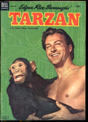 TARZAN #51 LEX BARKER PHOTO COVER 1953 JESSE MARSH ART FN | eBay