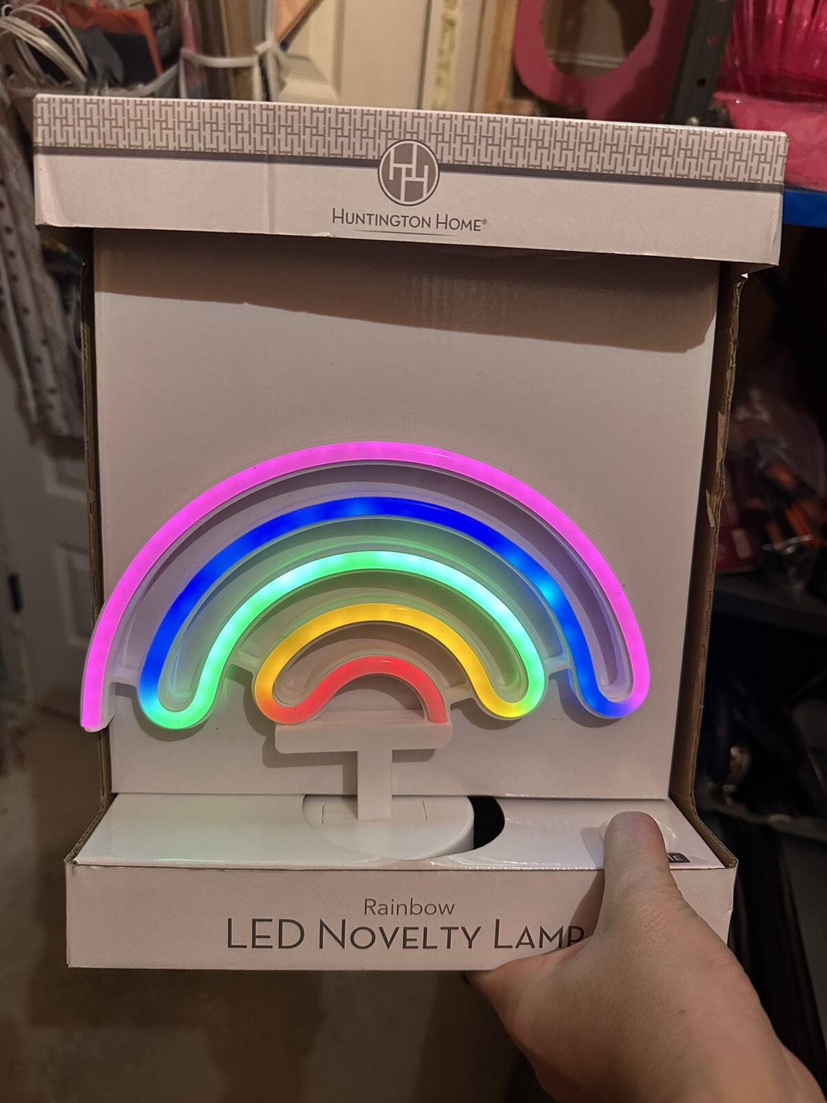 Rainbow LED Neon Light Stand Wall Bar Lamp Home Children Room USB Or ...