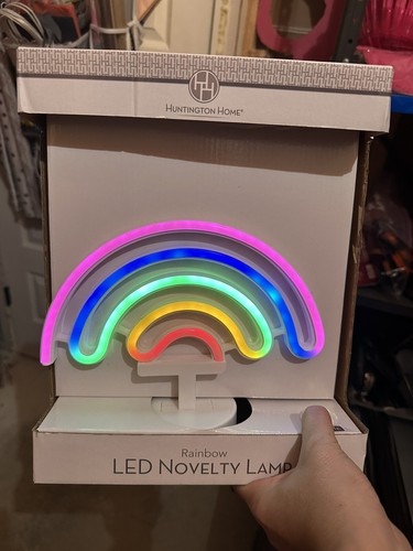 Rainbow LED Neon Light Stand Wall Bar Lamp Home Children Room USB Or ...