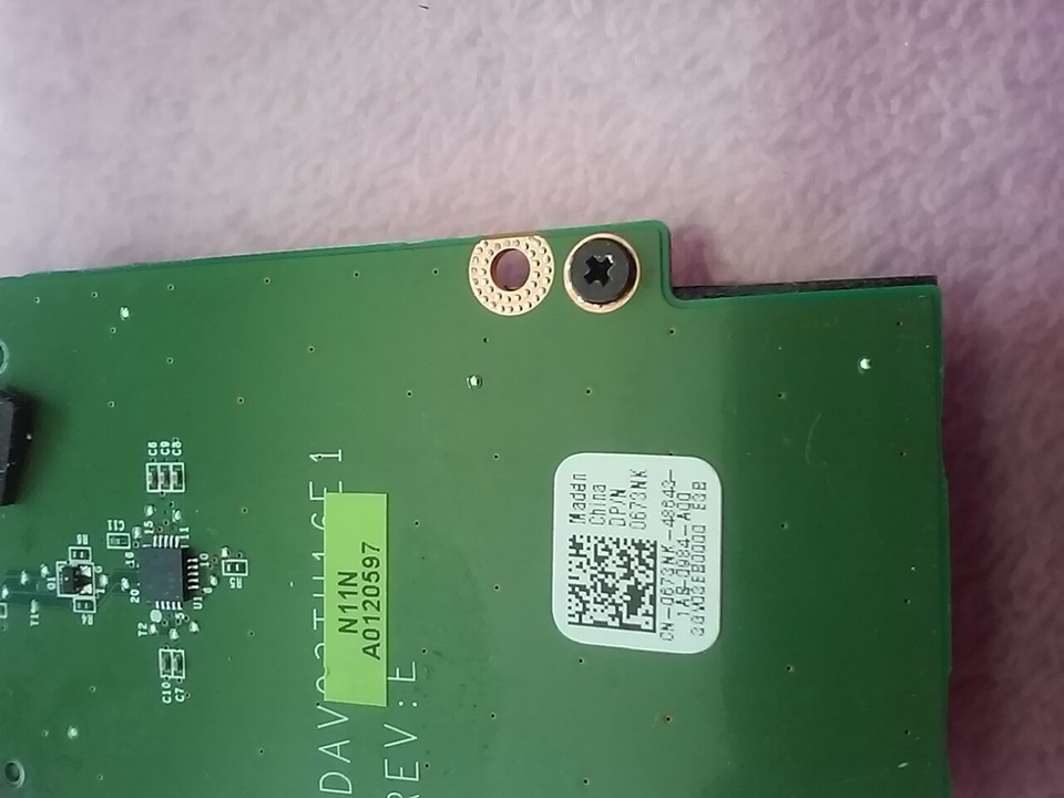 0673NK RB03 Genuine Dell OEM Vostro 3750 Laptop EC Card Slot Board ...