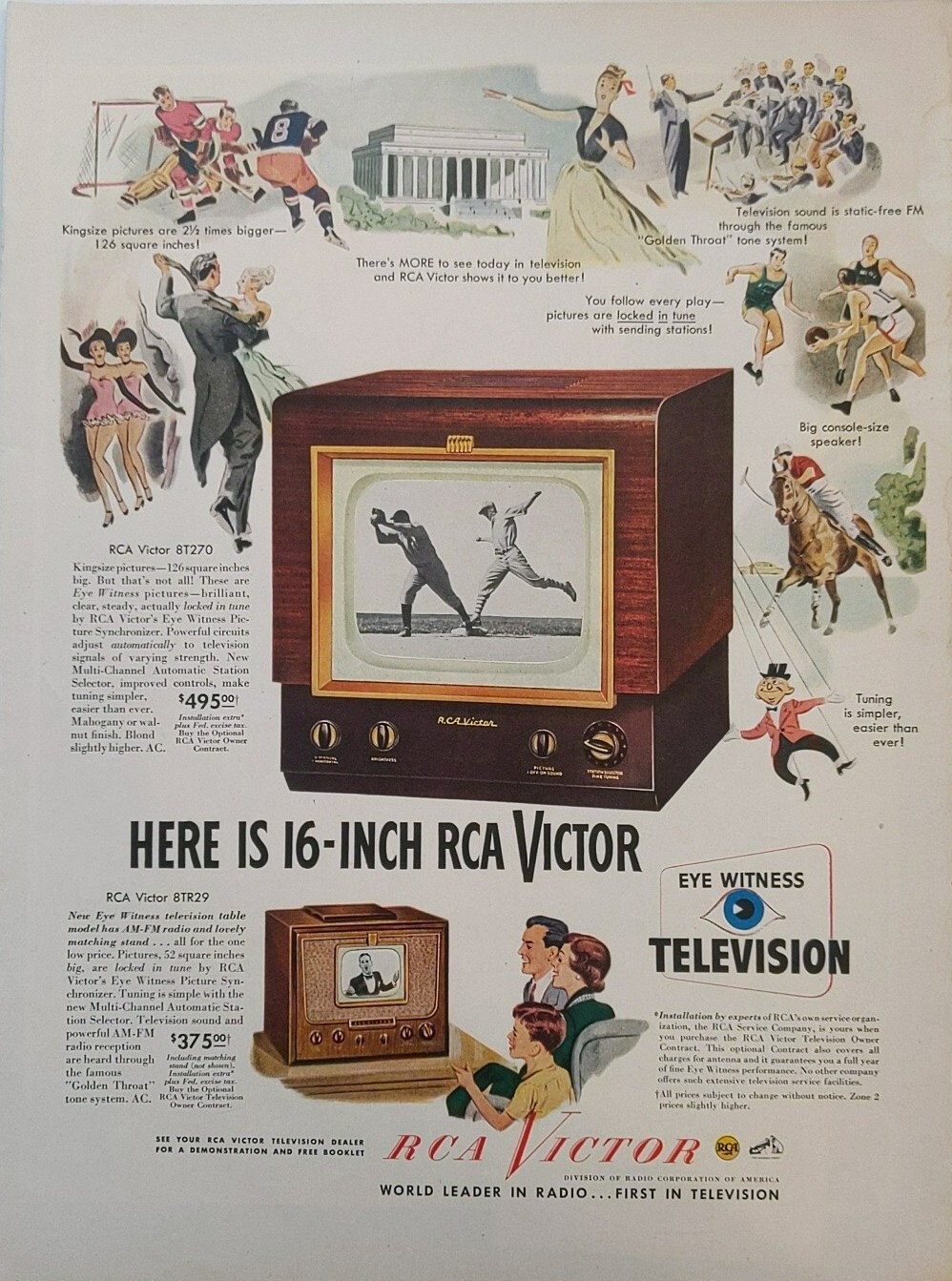 1949 vintage RCA Victor print ad. Post world War II advertisement. | eBay