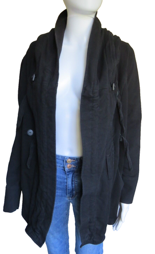 JARBO Black Hooded Cotton JACKET SIZE 36 Small | eBay