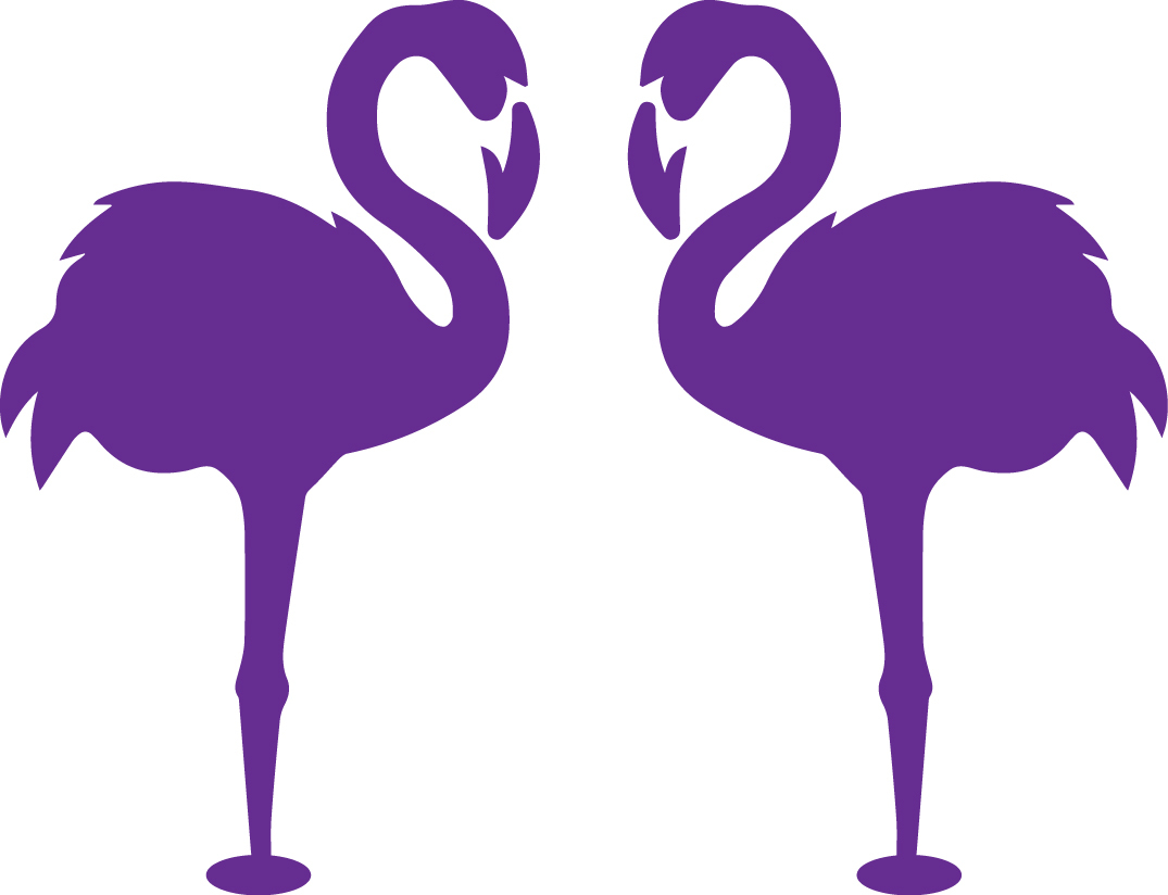 Purple Flamingo Clipart