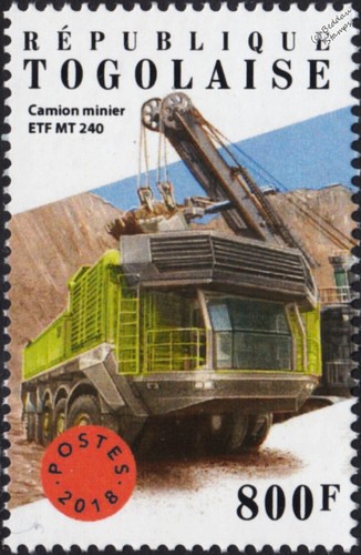 ETF MT-240 Tonne Mining Truck Electric Battery Vehicle Stamp (2018 Togo ...