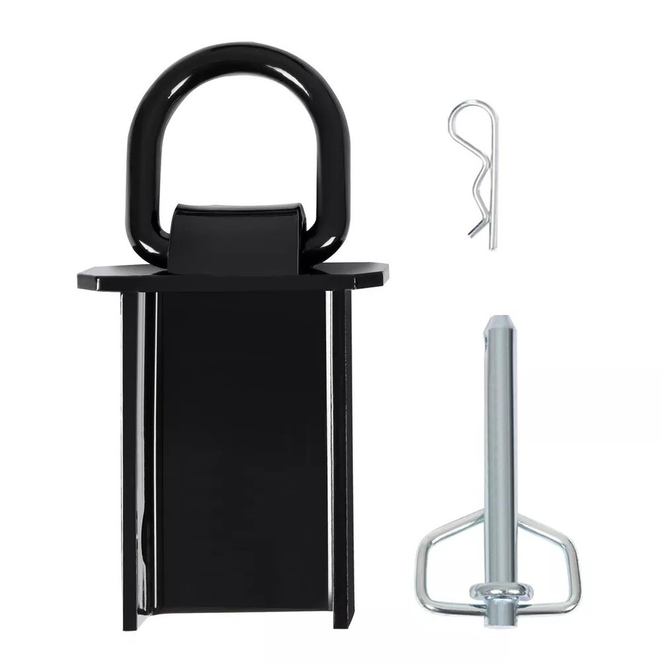 4PCS Heavy Duty 12000 Lbs Removable D-Ring Stake Pocket Powder Coated ...