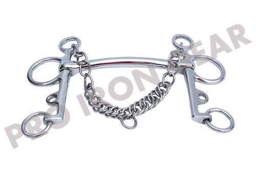 Pelham Mullen Mouth Horse Bit With Curve Stainless Steel | eBay