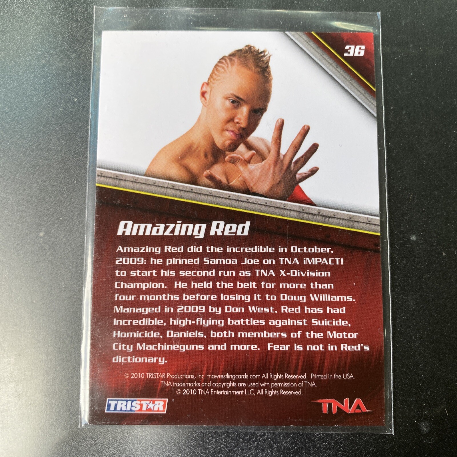 2010 Amazing Red TNA Tri-star WWE Wrestling Card #36 Impact NWA AAA ROH ...